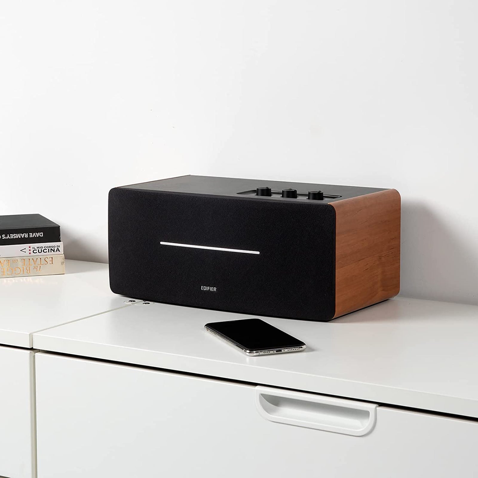Edifier D12 Bookshelf Speaker - Integrated Desktop Stereo Bluetooth ...